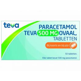 Teva Paracetamol 500mg ovaal Tabletten EAG 50 stuks