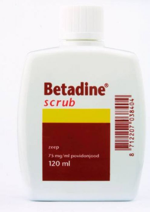 Betadine scrub oplossing 7,5% 120ml