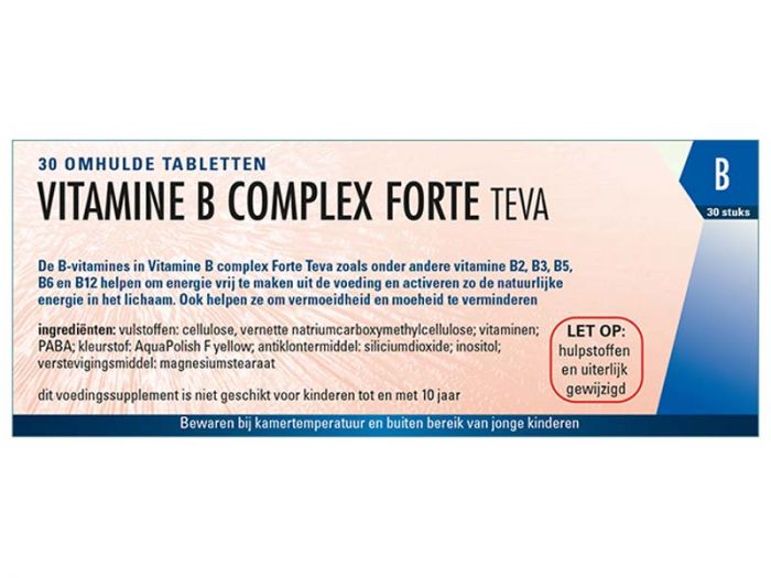 Vitamine B Complex Forte Tabl Teva Strip 30st