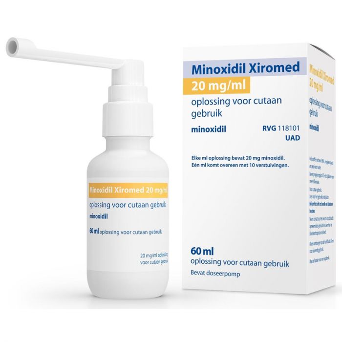 Minoxidil Xiromed Oplossing Voor Cutaan Gebruik 20mg/ml 60ml